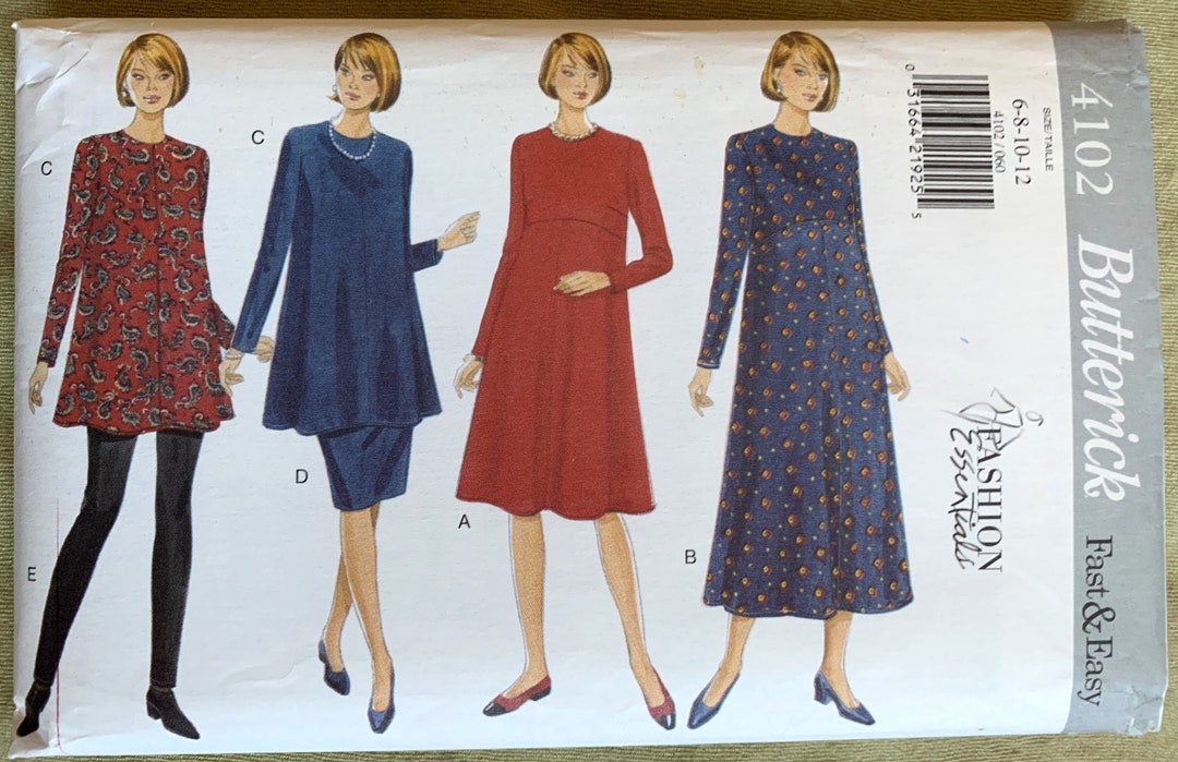 Vintage 1990's Butterick Pattern 4102, Fashion Essentials, Misses ...
