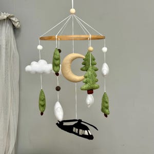 Military Helicopter Baby Mobile, Jet Baby Mobile, Boy Nursery Mobile ...