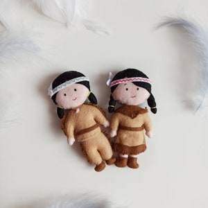 Tribal Theme Mobile Native American Dolls Baby Shower Mobile Cactus ...