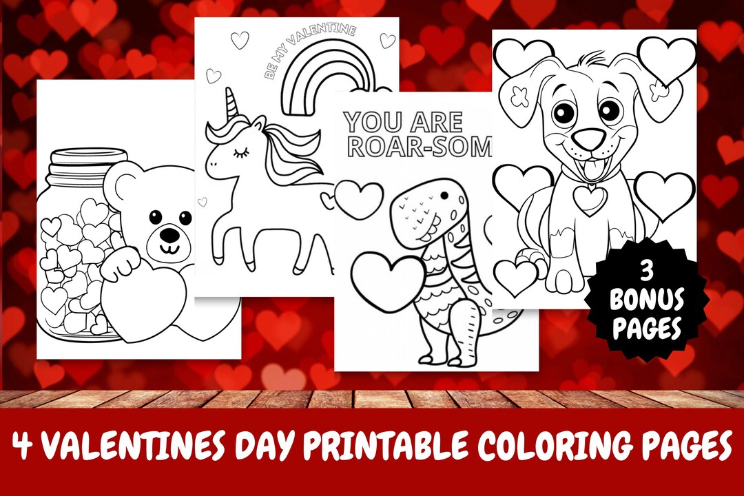 Valentine Coloring Pages for Kids Toddlers Preschoolers Toddlers ...