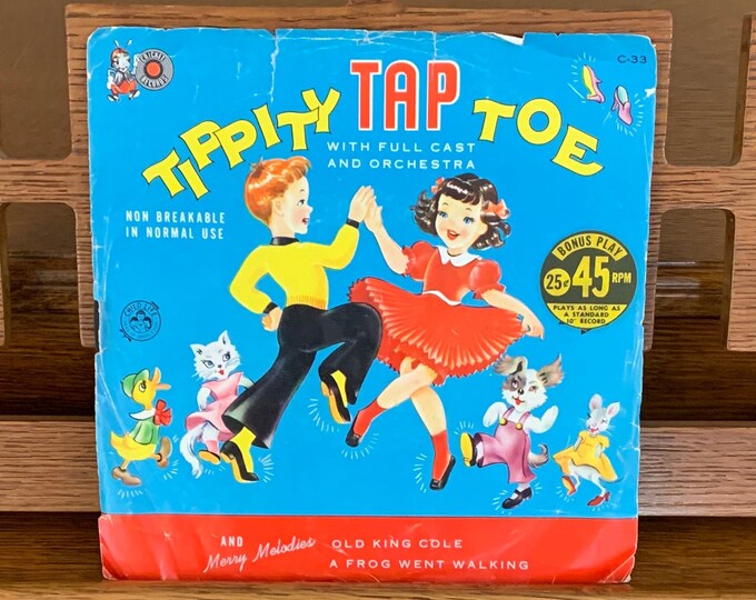 Vintage Children's Tippity Tap Toe 45 Record - Etsy 日本