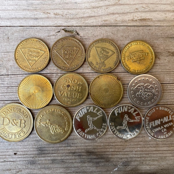 Arcade Tokens - Etsy