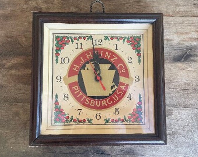 Vintage H.J. Heinz Co. Tomato Wall Clock - Etsy