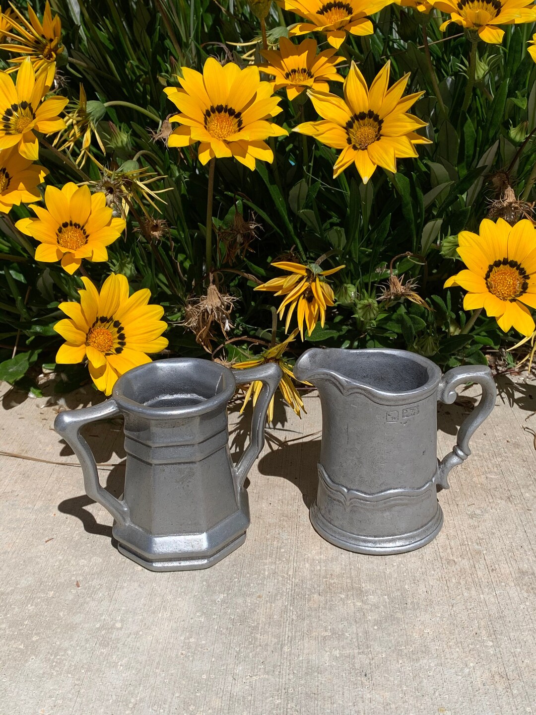 Vintage Country Ware Pewter 1975 Sugar and Creamer Set - Etsy