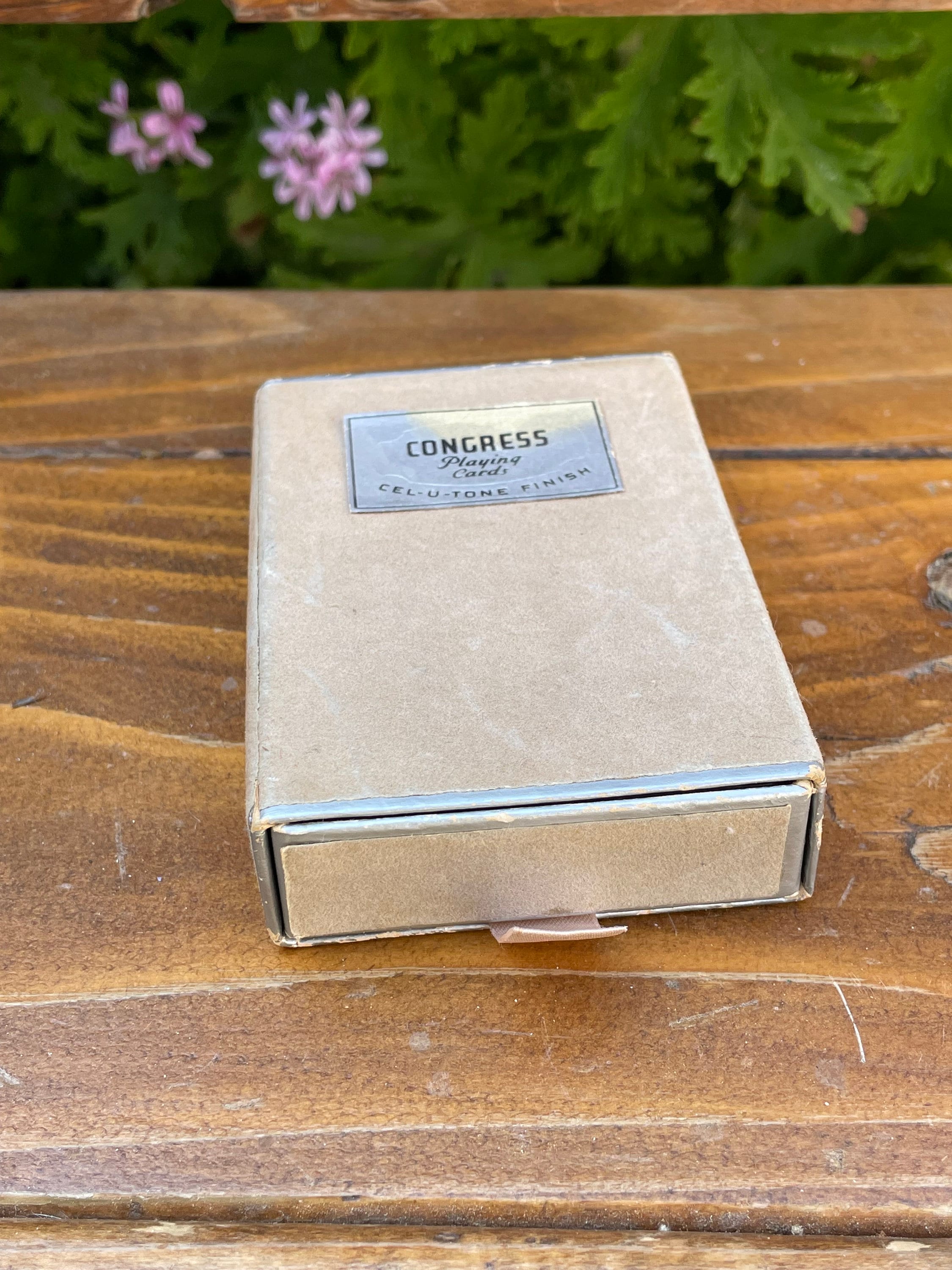 Vintage Congress Playing Cards Cel-u-tone Finish - Etsy