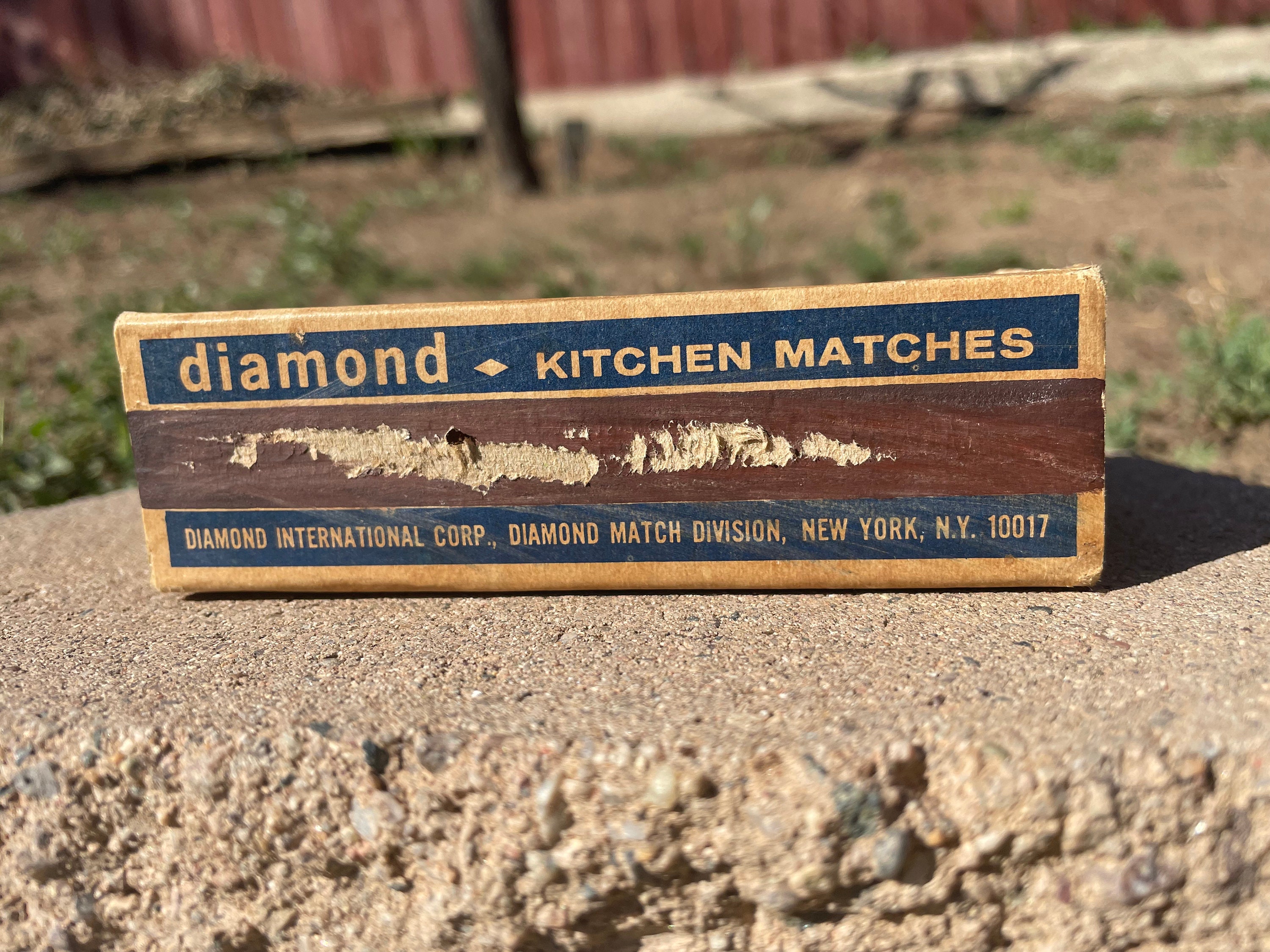 Vintage Diamond Kitchen Matches - Etsy