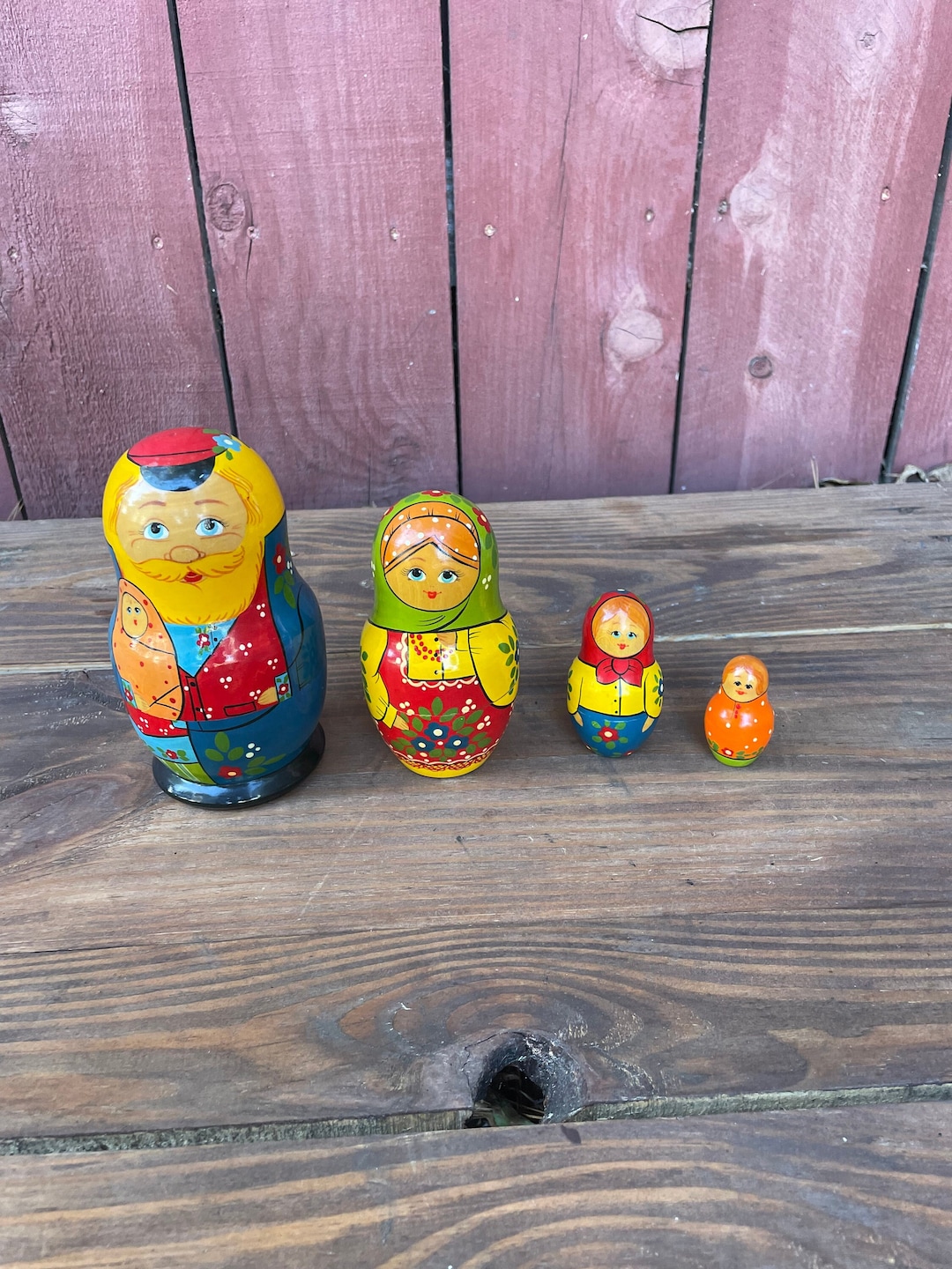 Vintage Matryoshka / Nesting Doll Family - Etsy