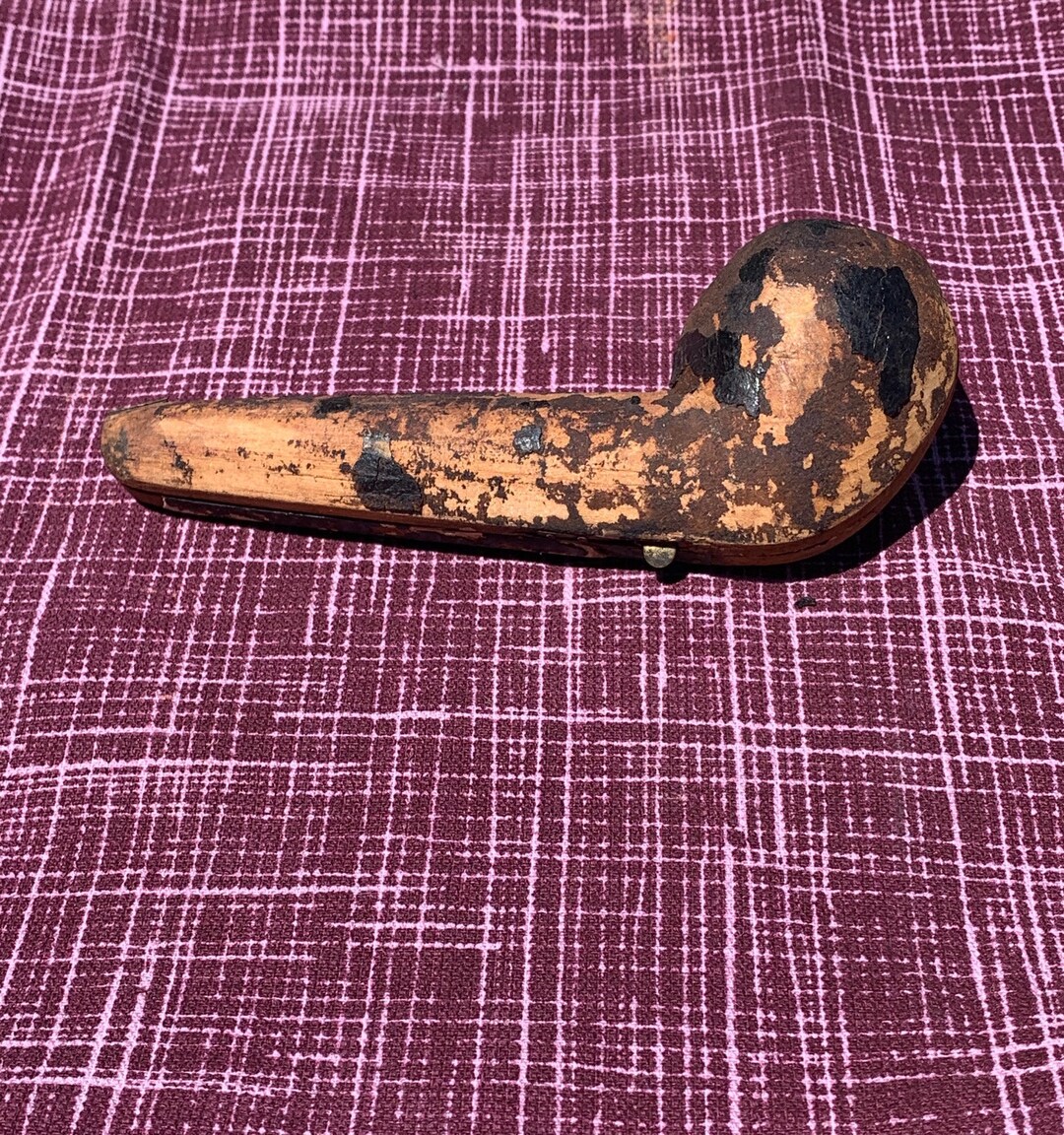 Antique Wooden Pipe Case - Etsy
