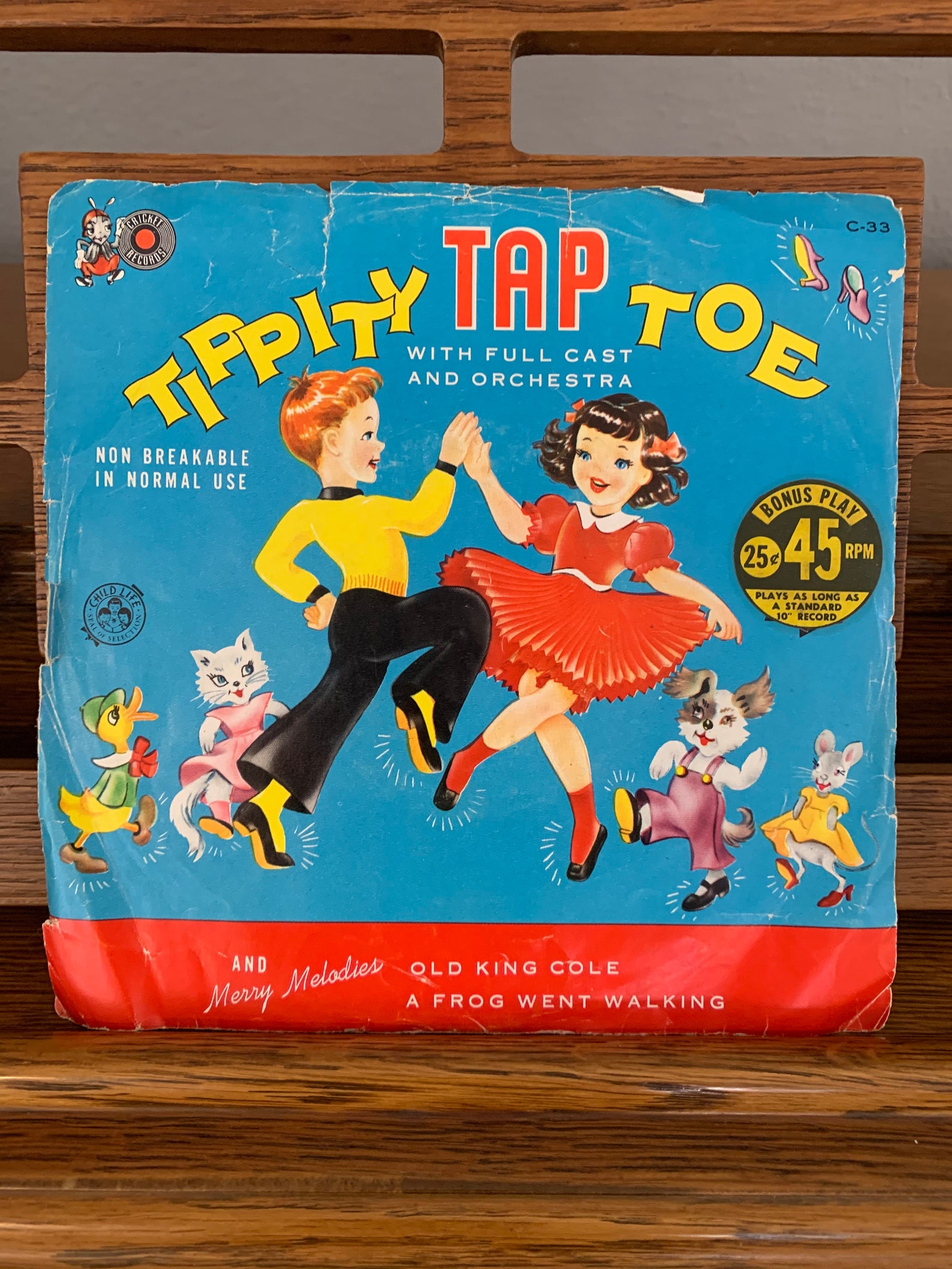 Vintage Children's Tippity Tap Toe 45 Record - Etsy 日本