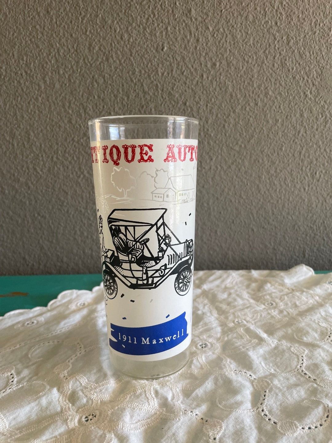 Anchor Hocking Vintage Antique Auto Drinking Glass - Etsy