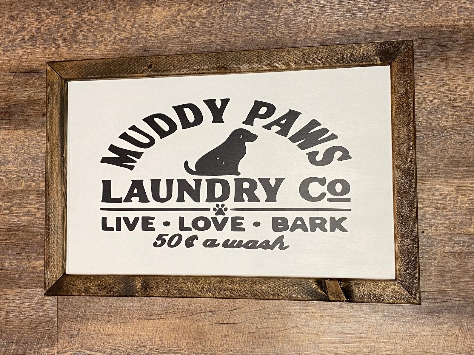 Muddy Paws Laundry Company Dog Lovers Laundry Room Sign - Etsy