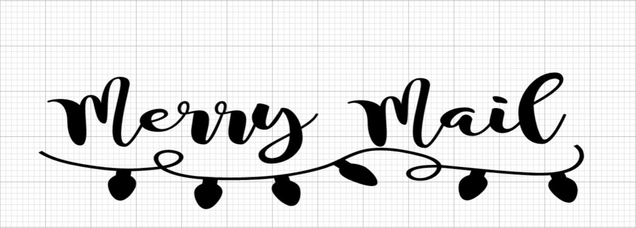 Merry Mail SVG Cut File Christmas SVG Cricut Cutting File | Etsy