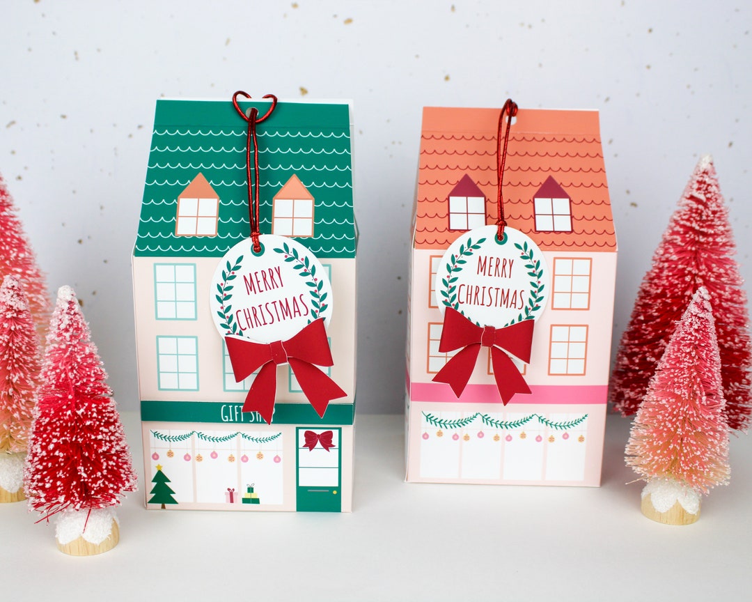 Christmas Gift Box - Christmas Favors Box - Christmas Treat Box ...
