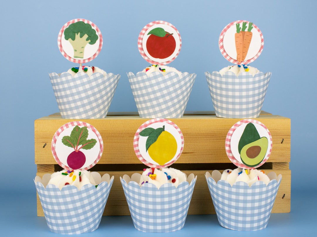 Farmers Market Cupcake - Famers Market Cupcake Topper - Farmers Market ...