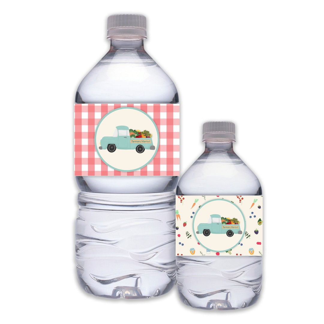 Vegetables & Fruits Bottle Label Farmers Market Bottle Label Produce ...