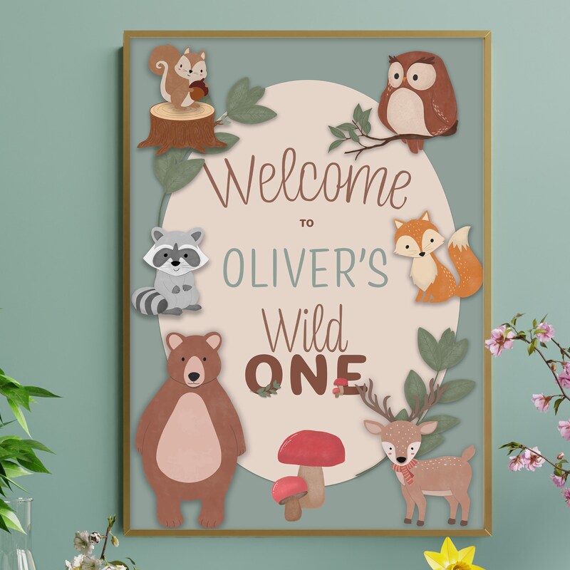 Wild One Welcome Sign - Etsy
