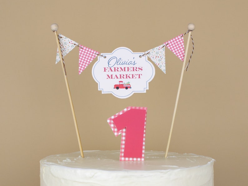 Farmers Market Cake Topper Farmers Market Birthday Party - Etsy