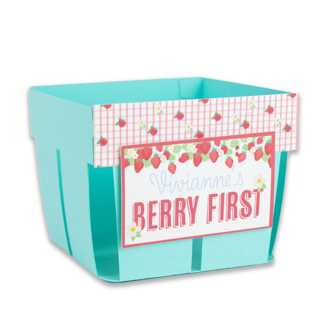 Strawberry Favor Box - Paper Berry Box - Strawberry Birthday Party ...