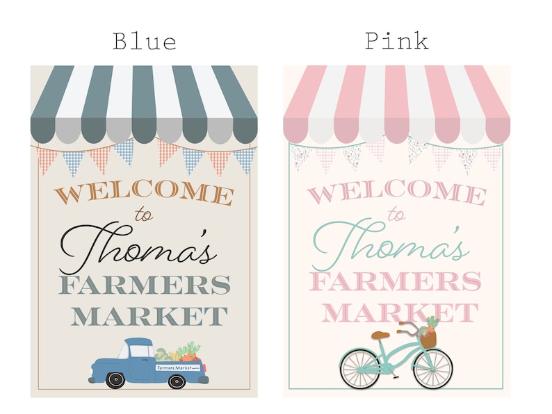Farmer Market Welcome Sign Farmers Market Birthday Sign - Etsy