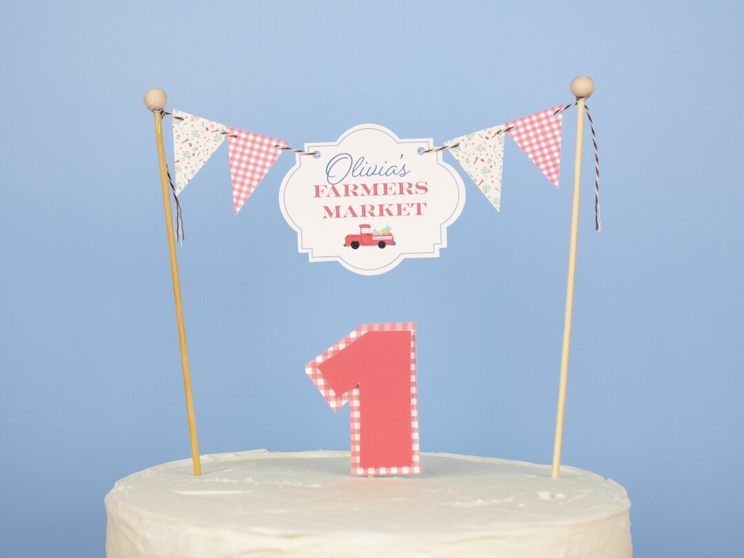 Farmers Market Cake Topper - Farmers Market Birthday Party - Farmers ...
