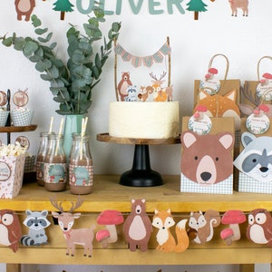 Woodland Birthday Decoration Kit - Woodland Birthday Party - Woodland ...