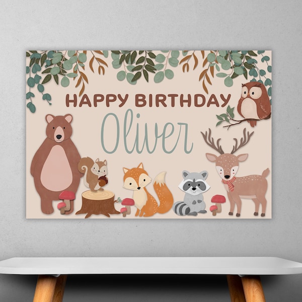 Woodland Birthday - Etsy