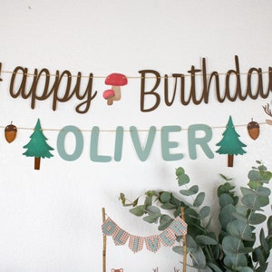 Woodland Birthday Decoration Kit - Woodland Birthday Party - Woodland ...