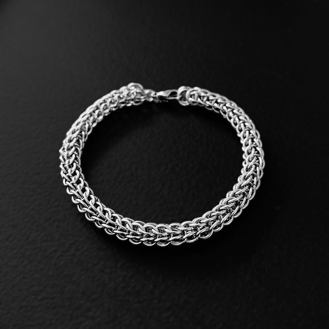Stainless Steel Full Persian Chainmail Bracelet - Etsy