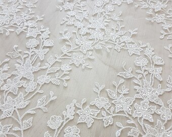 Flower Lace Fabric - Etsy