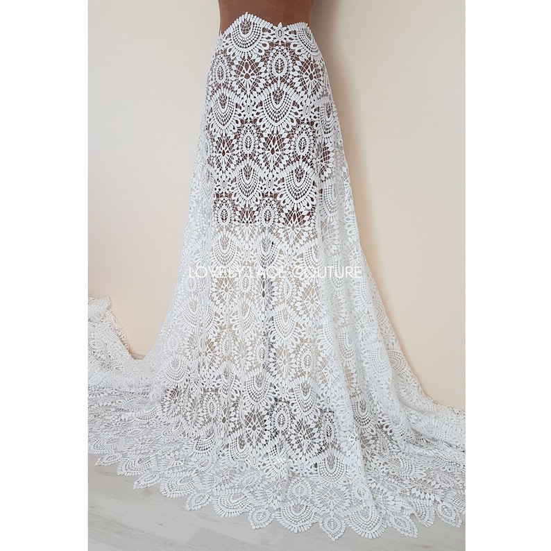 Gorgeous Modern Boho Lace Fabric Soft Guipure Lace in | Etsy