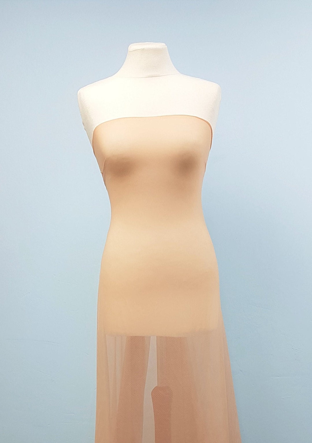 Elastic Mesh Fabric in Skin Color, 4 Way Stretch for Invisible Mesh ...