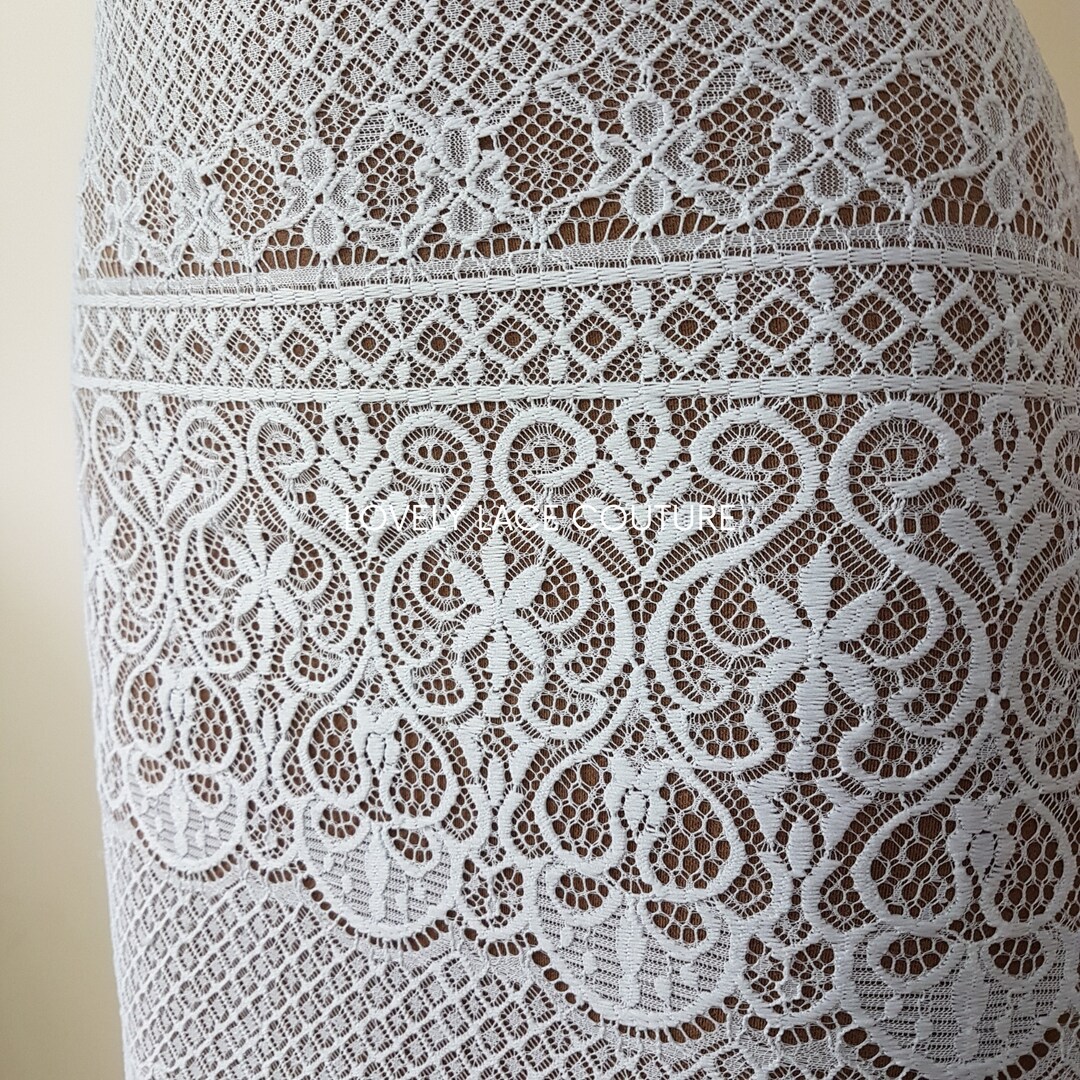 Lovely Boho Lace Fabric With Very Soft Handfeeling, in Off-white Color ...
