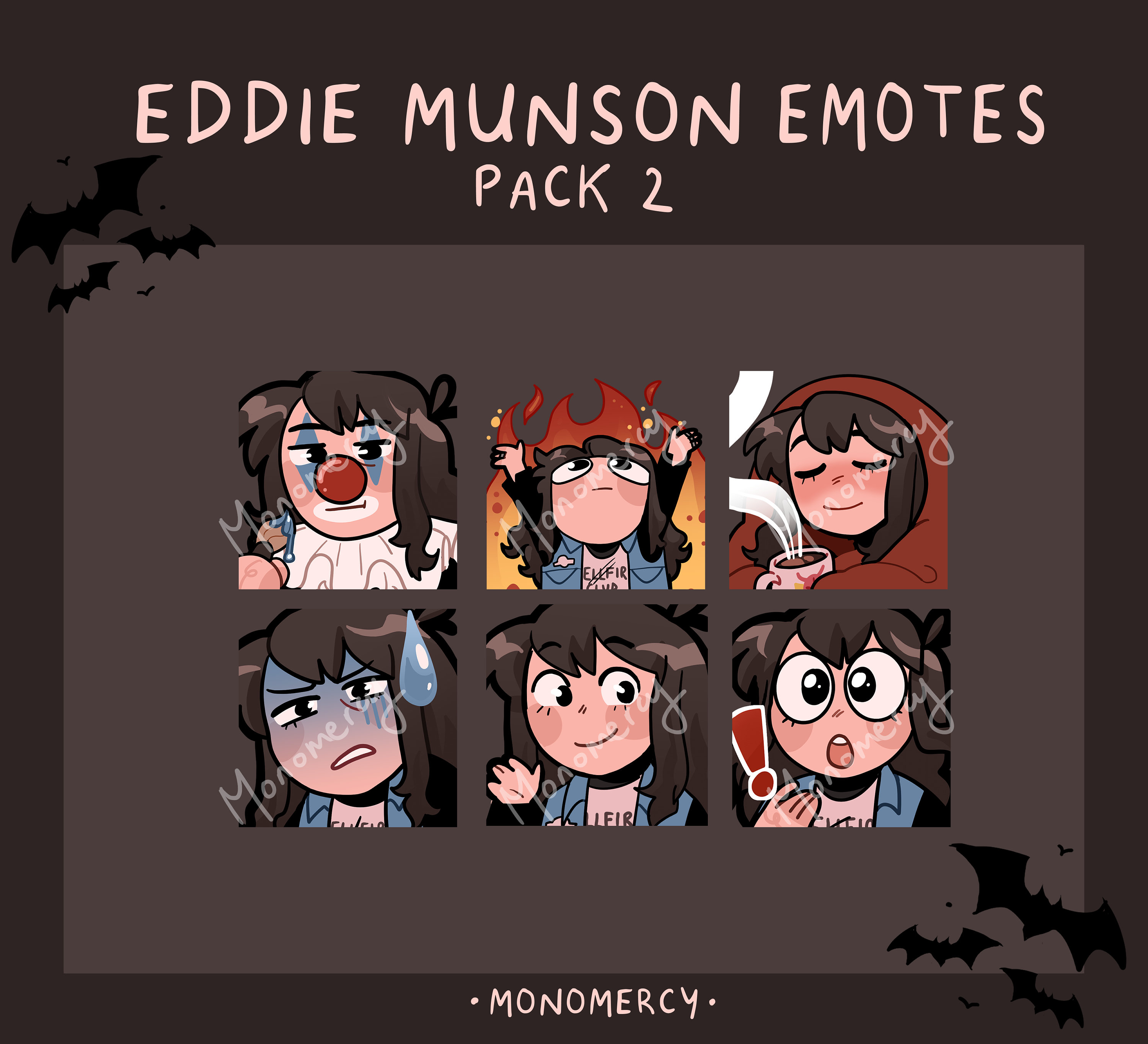 Eddie Emote Pack 2| Twitch & Discord Emotes - Etsy