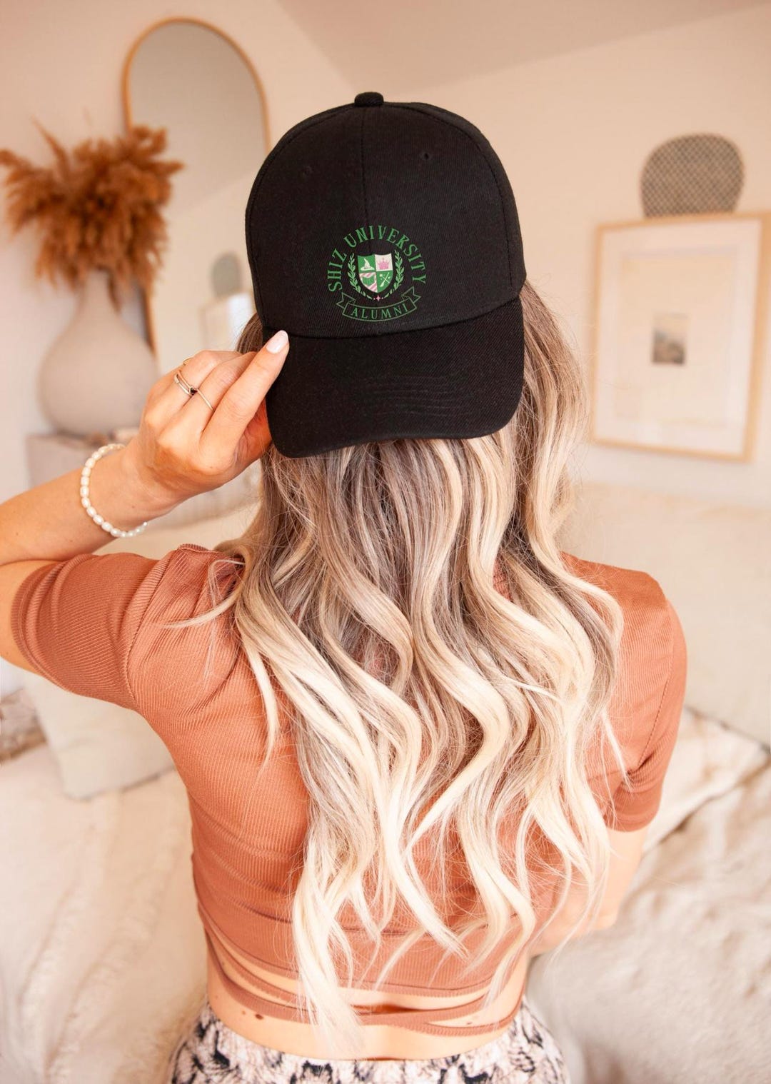 Distressed Baseball Cap, Wicked Broadway Shiz University Alumni Elphaba ...