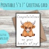 Graduation Card Printable Grad Card Cow Graduation Gift for Daughter ...