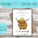 Fathers Day Card Printable Cow Dad Card INSTANT DOWNLOAD Father's Day ...