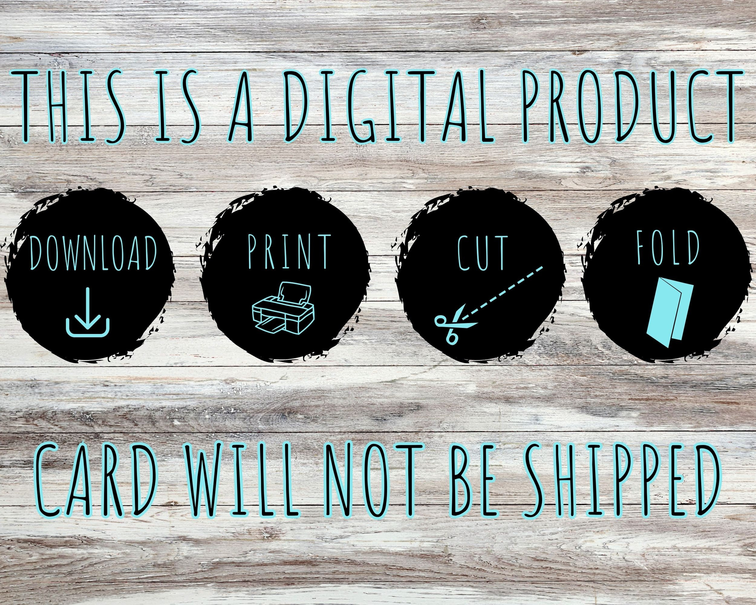 Graduation Card Printable Grad Card Cow Graduation Gift for Daughter ...