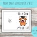 Holy Cow You Did It INSTANT DOWNLOAD Graduation Card Printable Grad ...