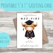 Cow Graduation Gift INSTANT DOWNLOAD Graduation Card Printable Grad ...