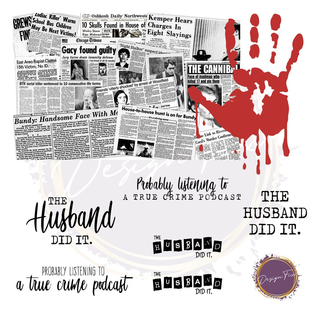 Serial Killer Newspaper/true Crime - Print and Cut - Cricut/silhouette ...