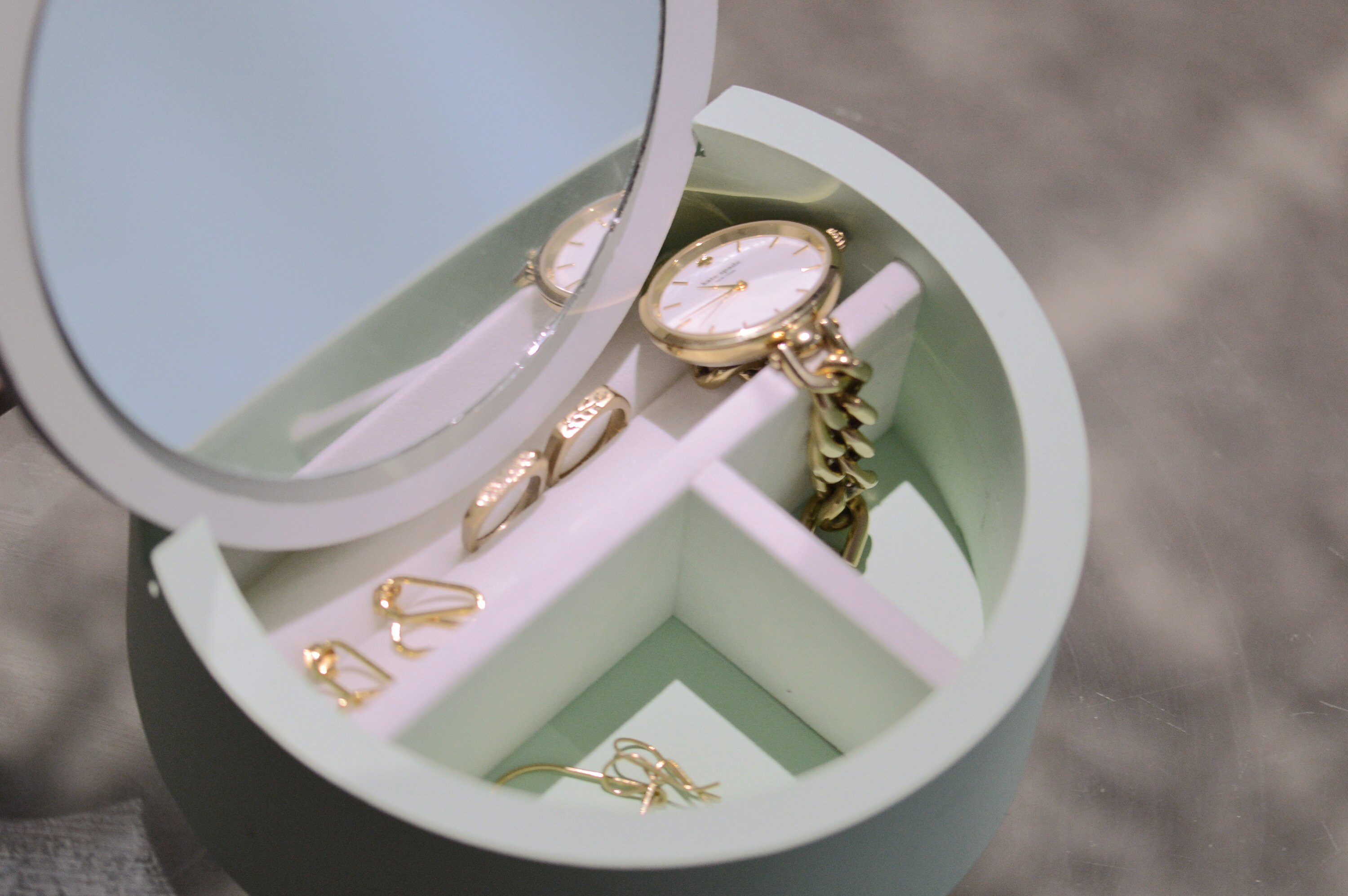 Jewellery trinket box Wooden jewellery trinket box Mint | Etsy