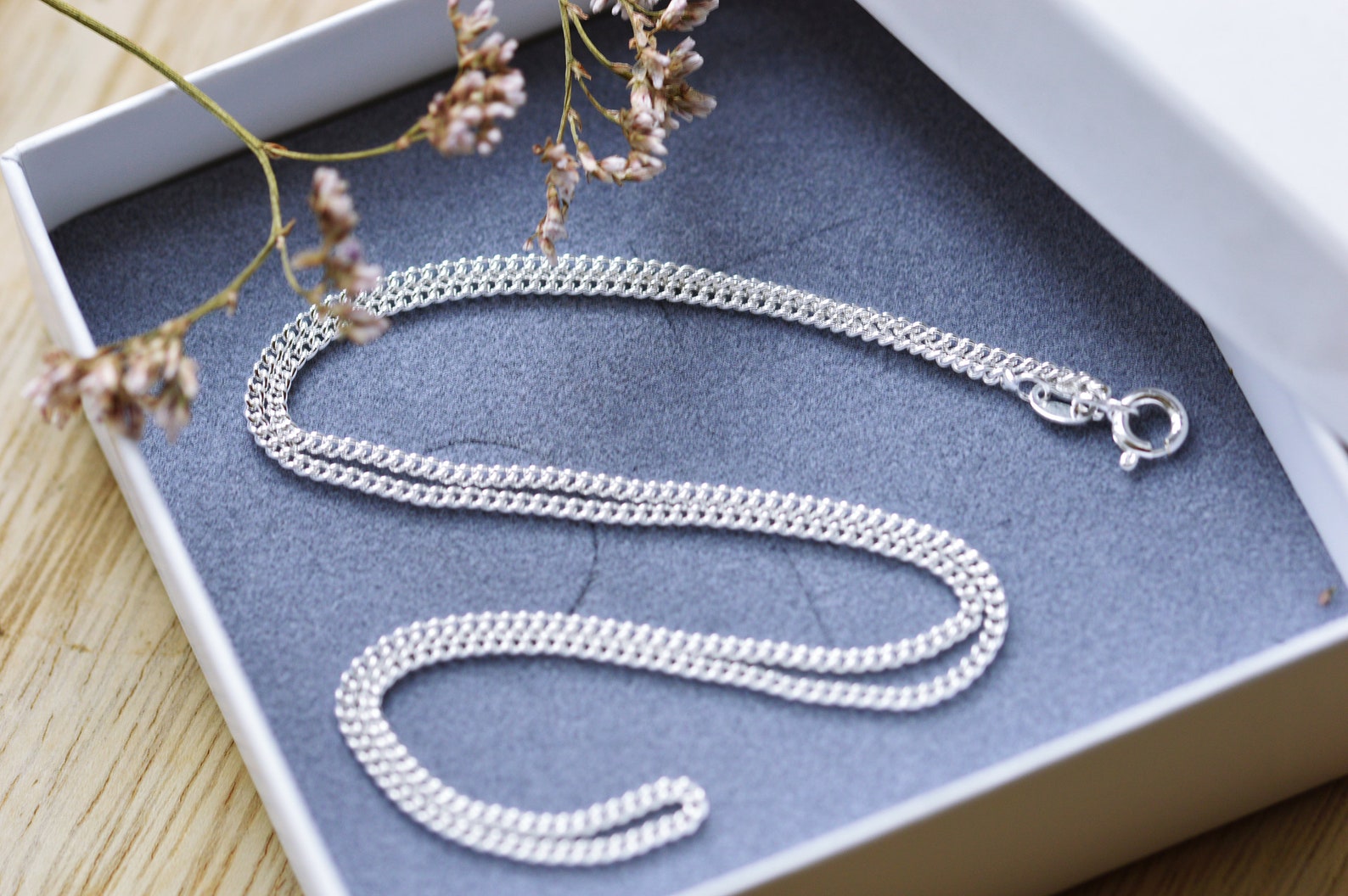 Connell's Chain 925 Sterling Silver Curb Chain for Men - Etsy UK