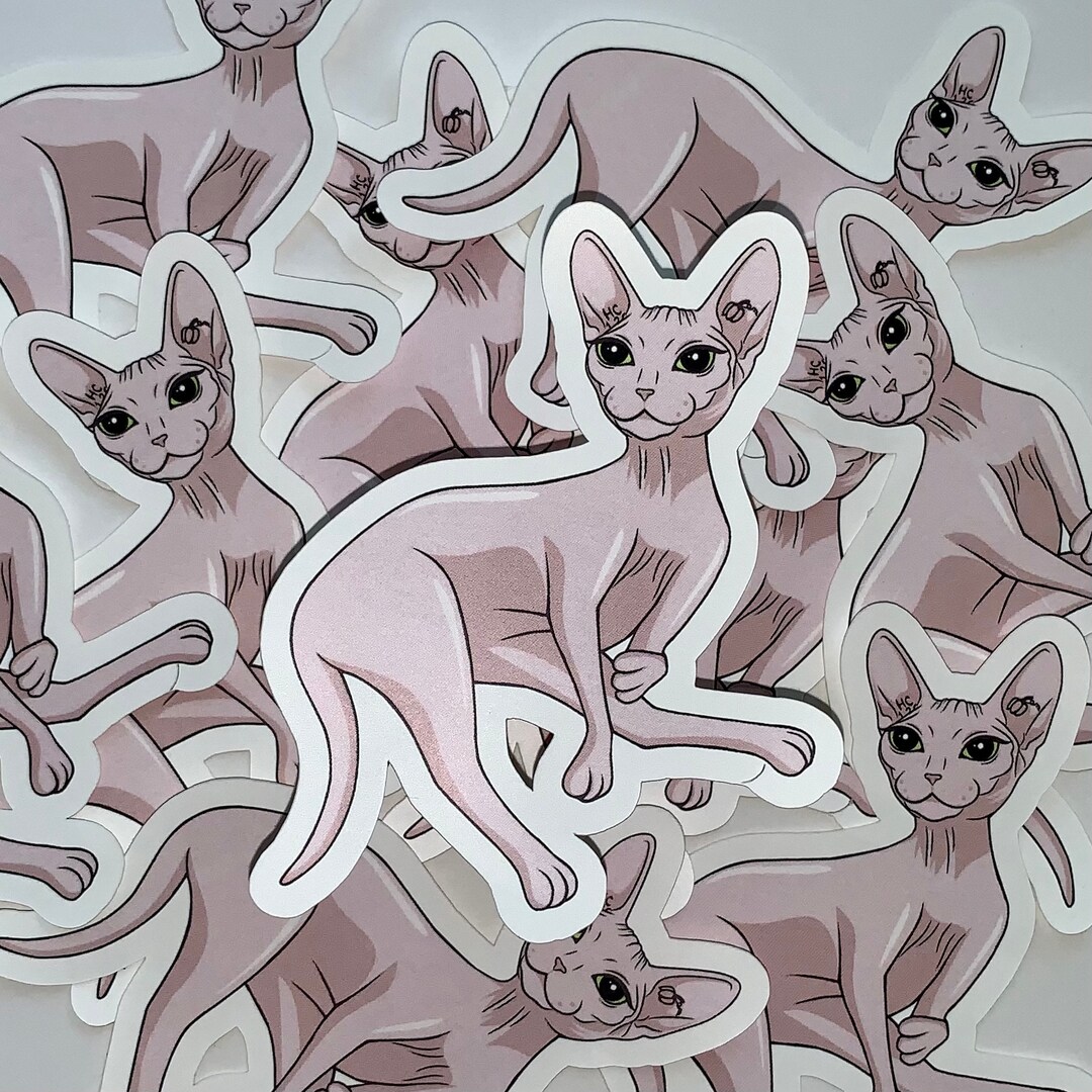 Sphynx Sticker wetterfest - Etsy Österreich