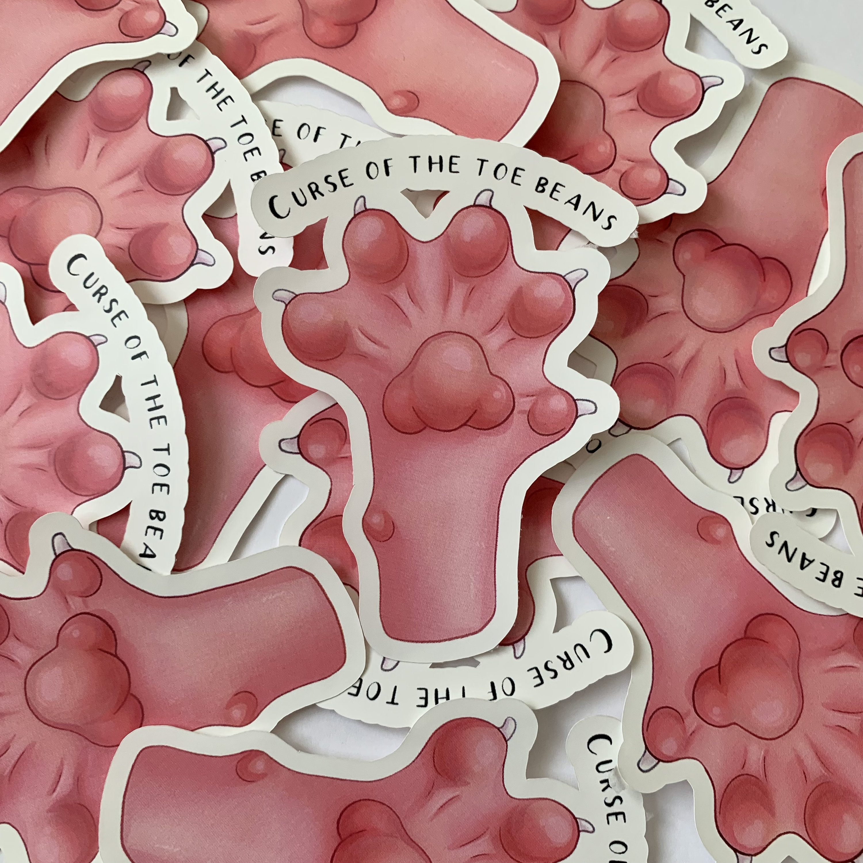 Curse of Toe Beans Sphynx Weatherproof Sticker - Etsy