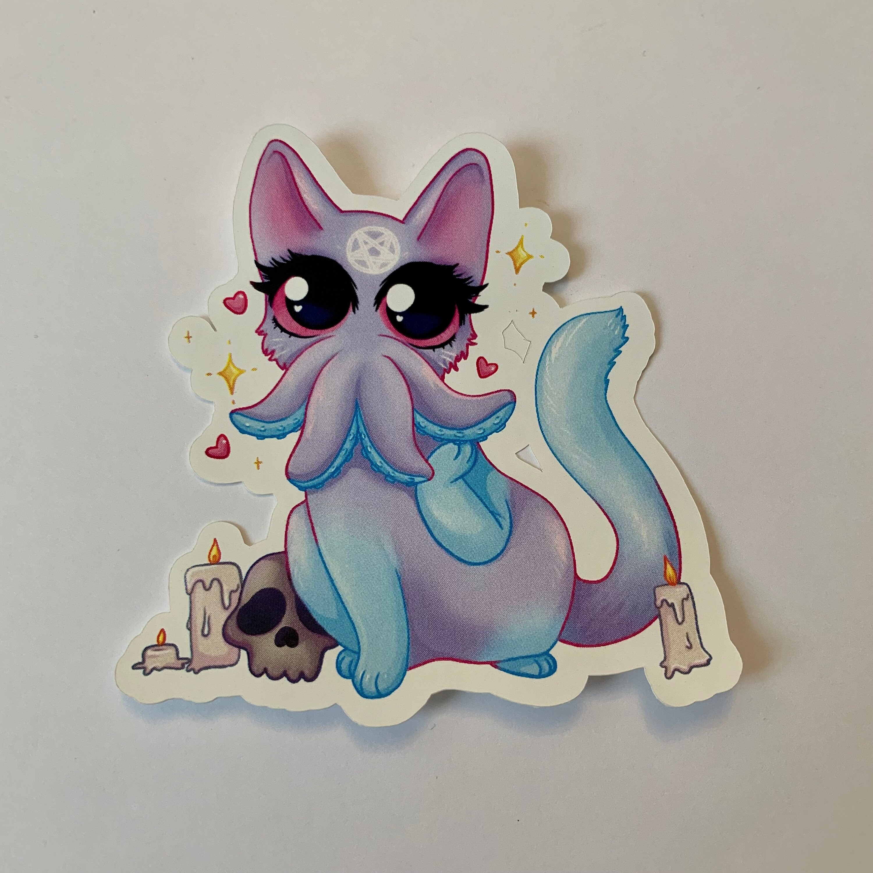 Cthulhu Kitty Weatherproof Sticker | Etsy