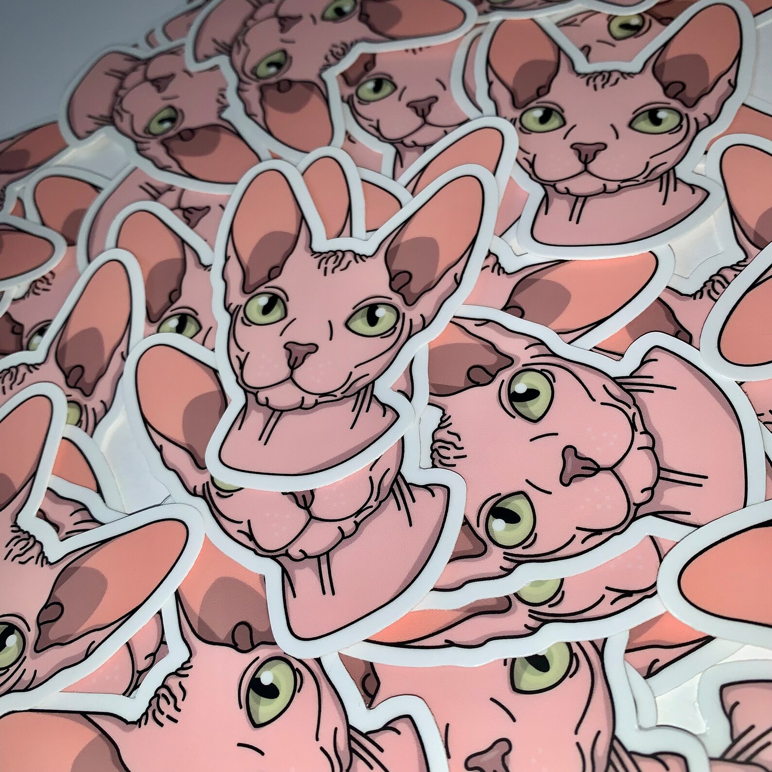 Sphynx Cat Vinyl Sticker - Etsy