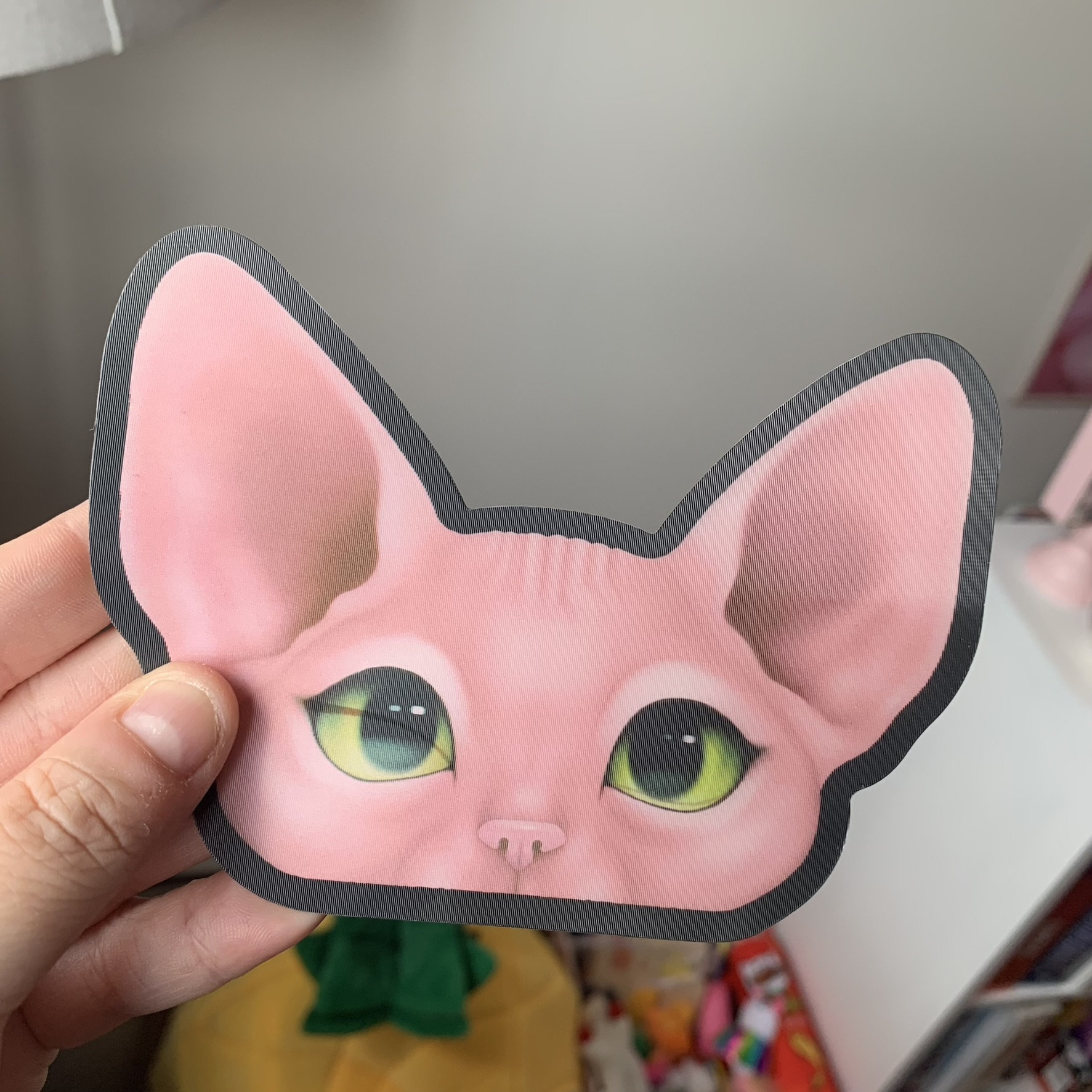 Sphynx Cat Peekaboo Lenticular 3D Car Sticker - Etsy
