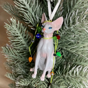 Sphynx Cat Breed Holiday Ornament - Etsy