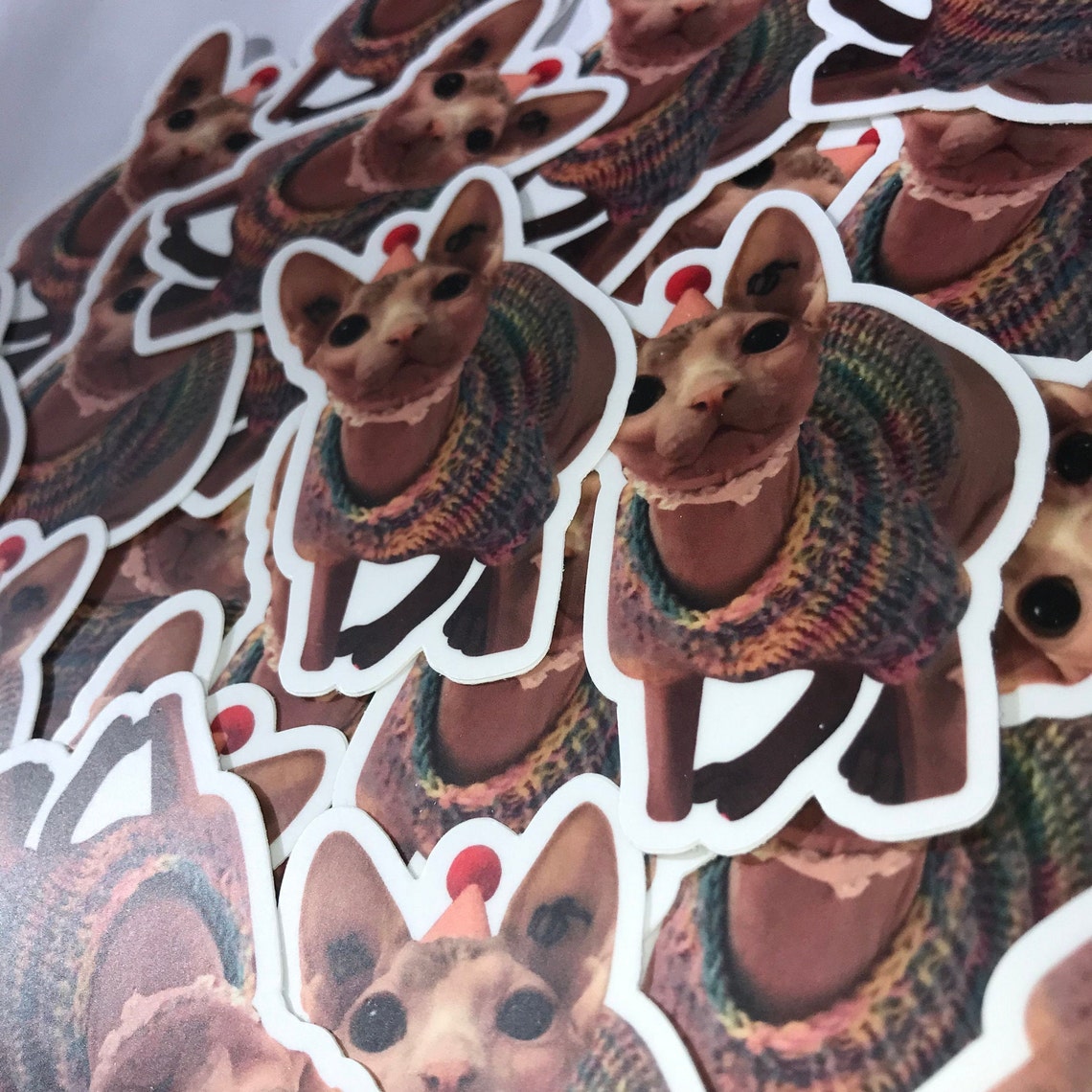Sphynx Cat Birthday Sticker - Etsy