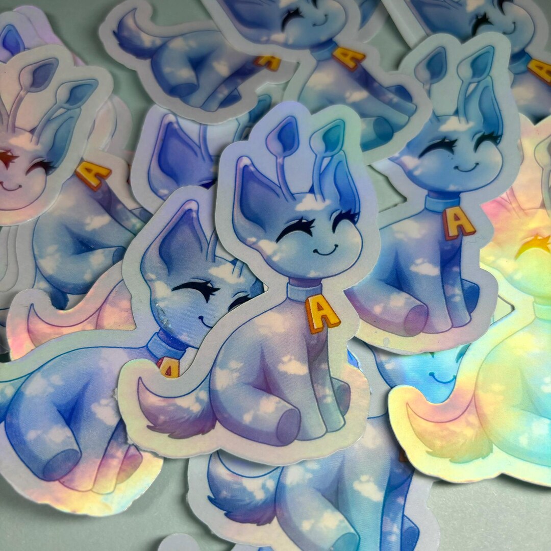 Neokitties Aisha Cute Holographic Sticker Fairytale - Etsy